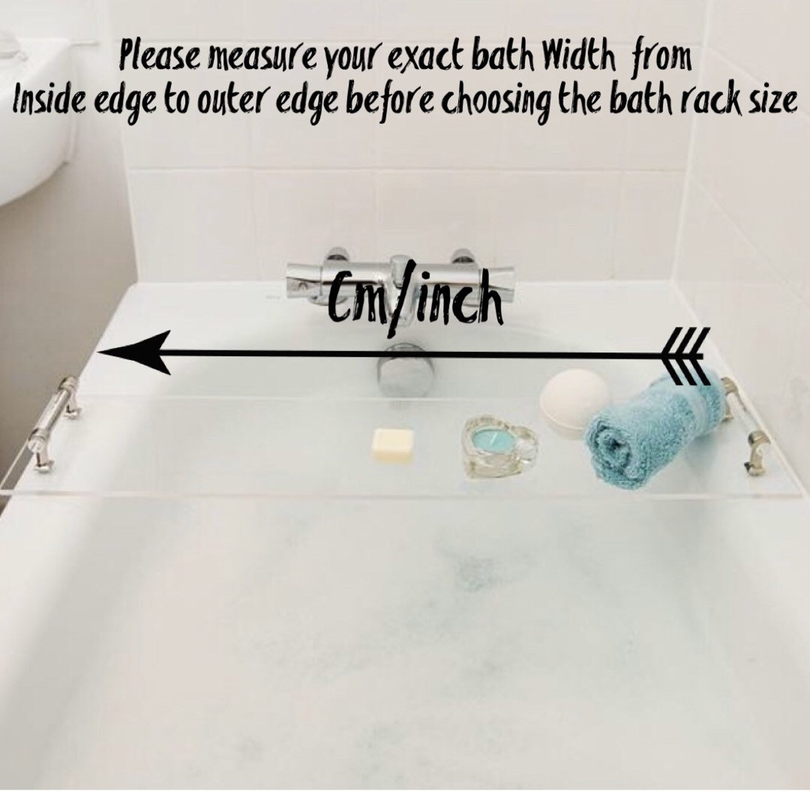 Luxury Plexiglas Transparent Bath Rack Lucite Bath Tray Bath | Etsy UK