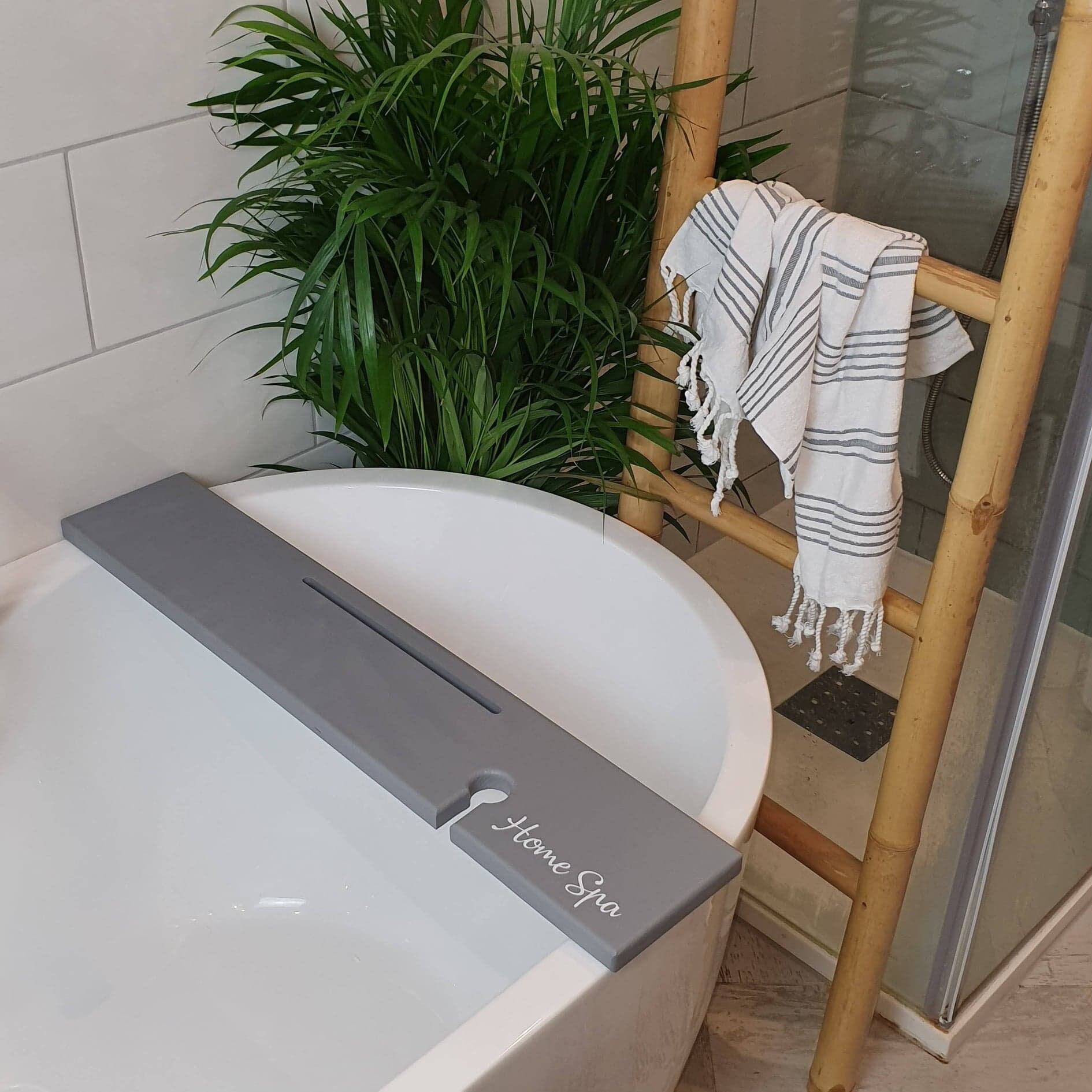 Home Spa Grey Bath Rack Over the Bath Storage Caddy Bathtub - Etsy UK