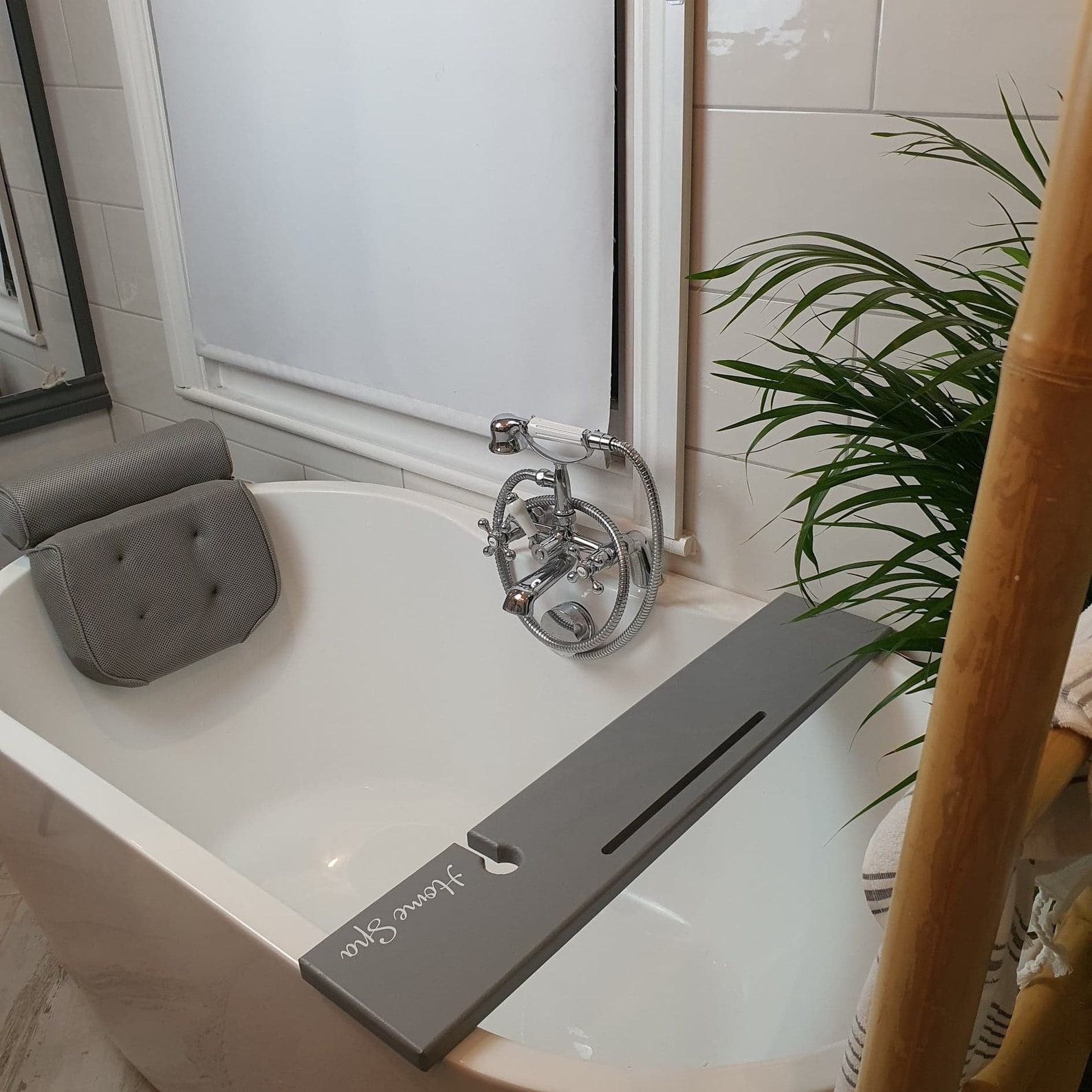 Home Spa Grey Bath Rack Over the Bath Storage Caddy Bathtub - Etsy UK