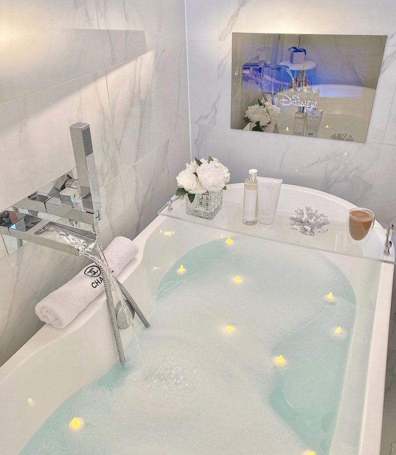 Luxury Plexiglas Transparent Bath Rack Lucite Bath Tray Bath - Etsy