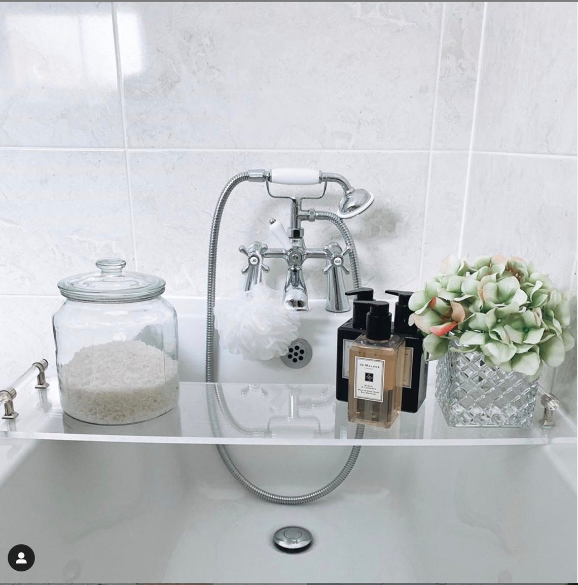 Luxury Plexiglas Transparent Bath Rack Lucite Bath Tray Bath | Etsy UK