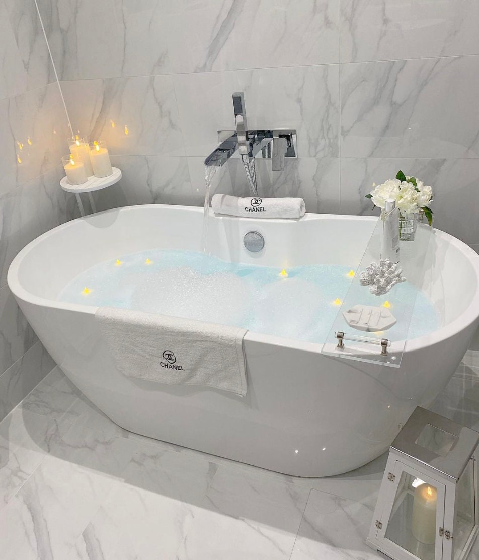 Luxury Plexiglas Transparent Bath Rack Lucite Bath Tray Bath | Etsy UK