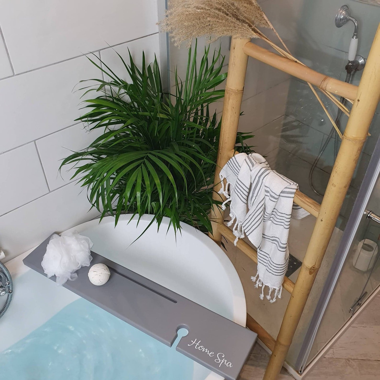 Home Spa Grey Bath Rack Over the Bath Storage Caddy Bathtub - Etsy UK