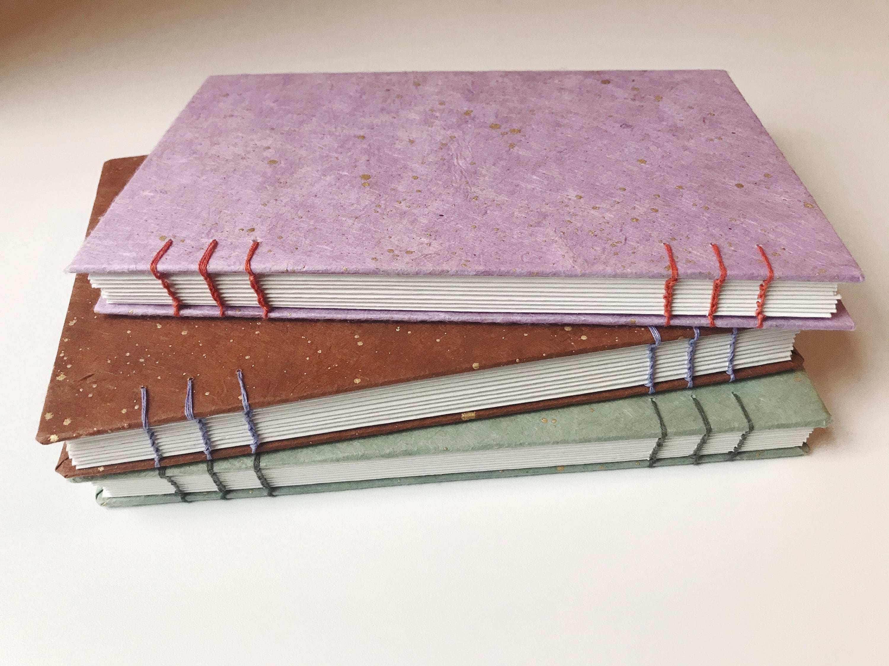 Hand-bound Coptic Stitch Notebooks for Journaling & Morning Pages - Etsy