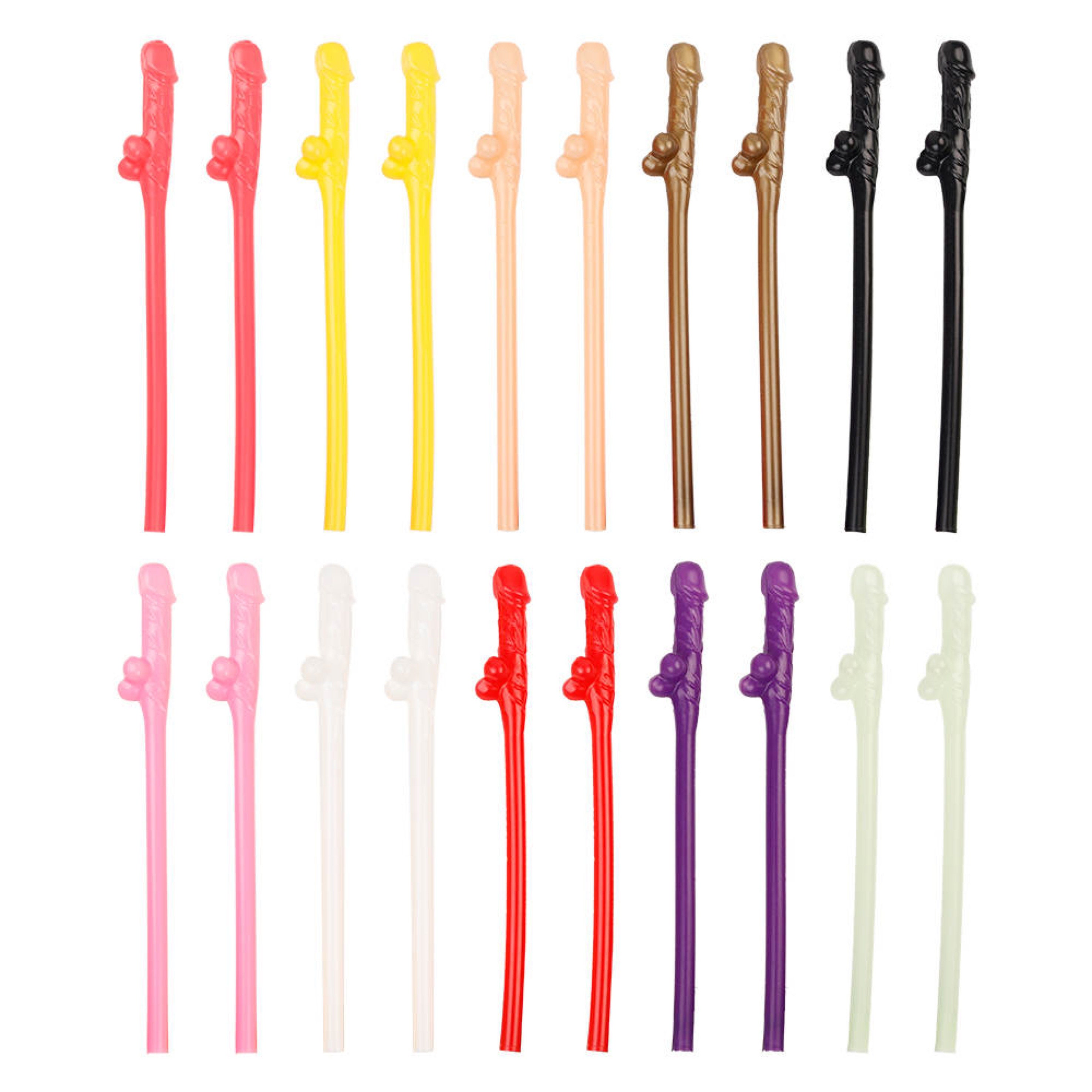 Bachelorette Party Straws(20 Pack):bride Straw,p**** Straws,will Straw ...