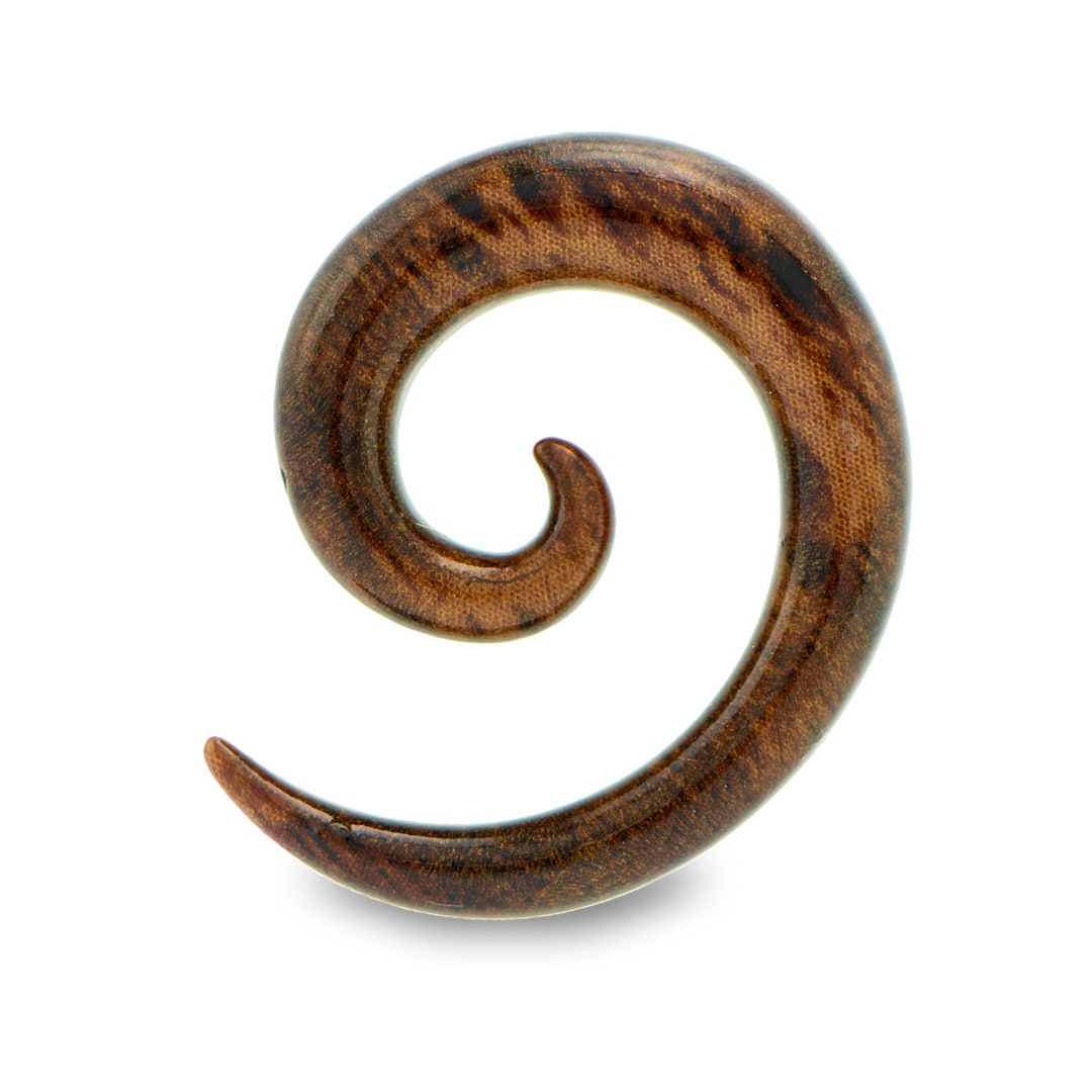 Faux Wood Ear Spiral Stretcher Taper Claw Expander Spacer Plug Tool for ...