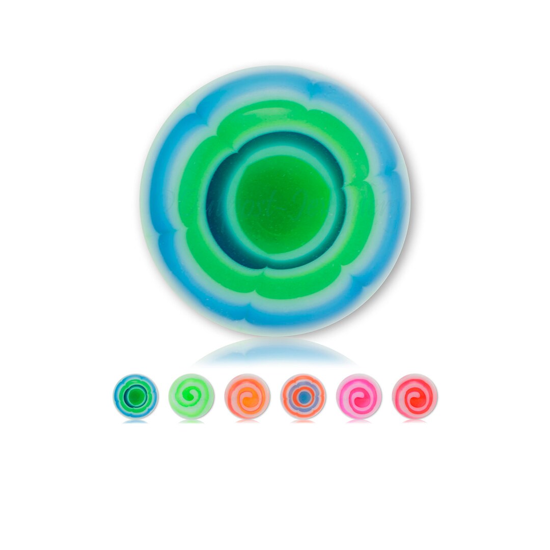 Spiral Layer Ball Replacement Colourful & Fun for Piercing Bars Spare ...