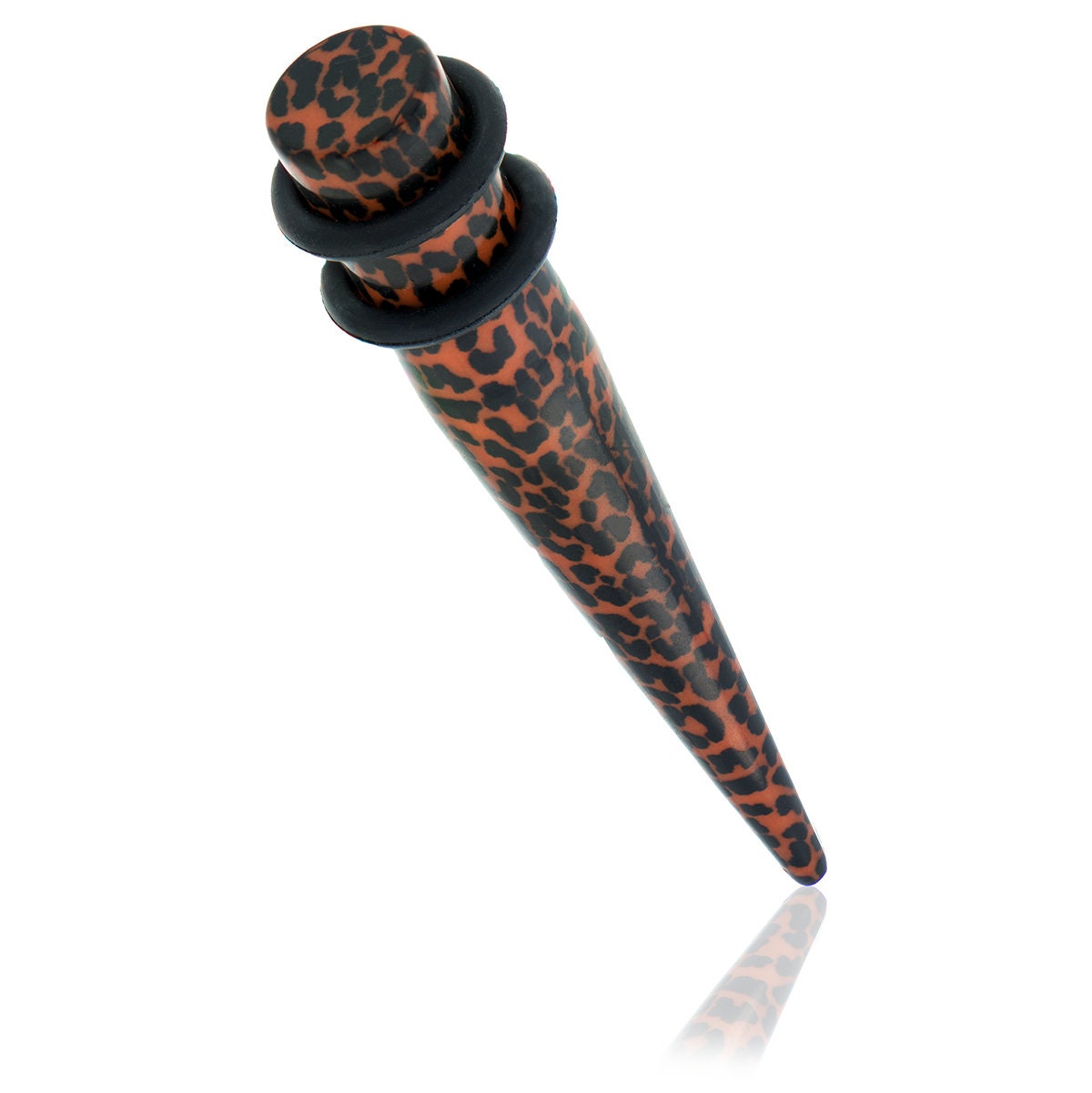 Leopard Skin Stretcher Taper Spike Animal Print Expander Plug Tool for ...
