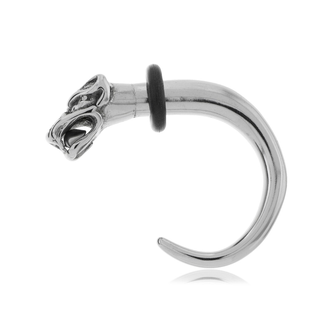 Tiger Dragon Claw Talon Cast Surgical Steel Ear Hanger Plug Stretcher ...
