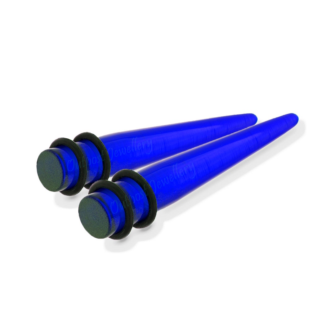 Blue Ear Stretcher Taper Gauge Expander Straight Spike Plug for ...