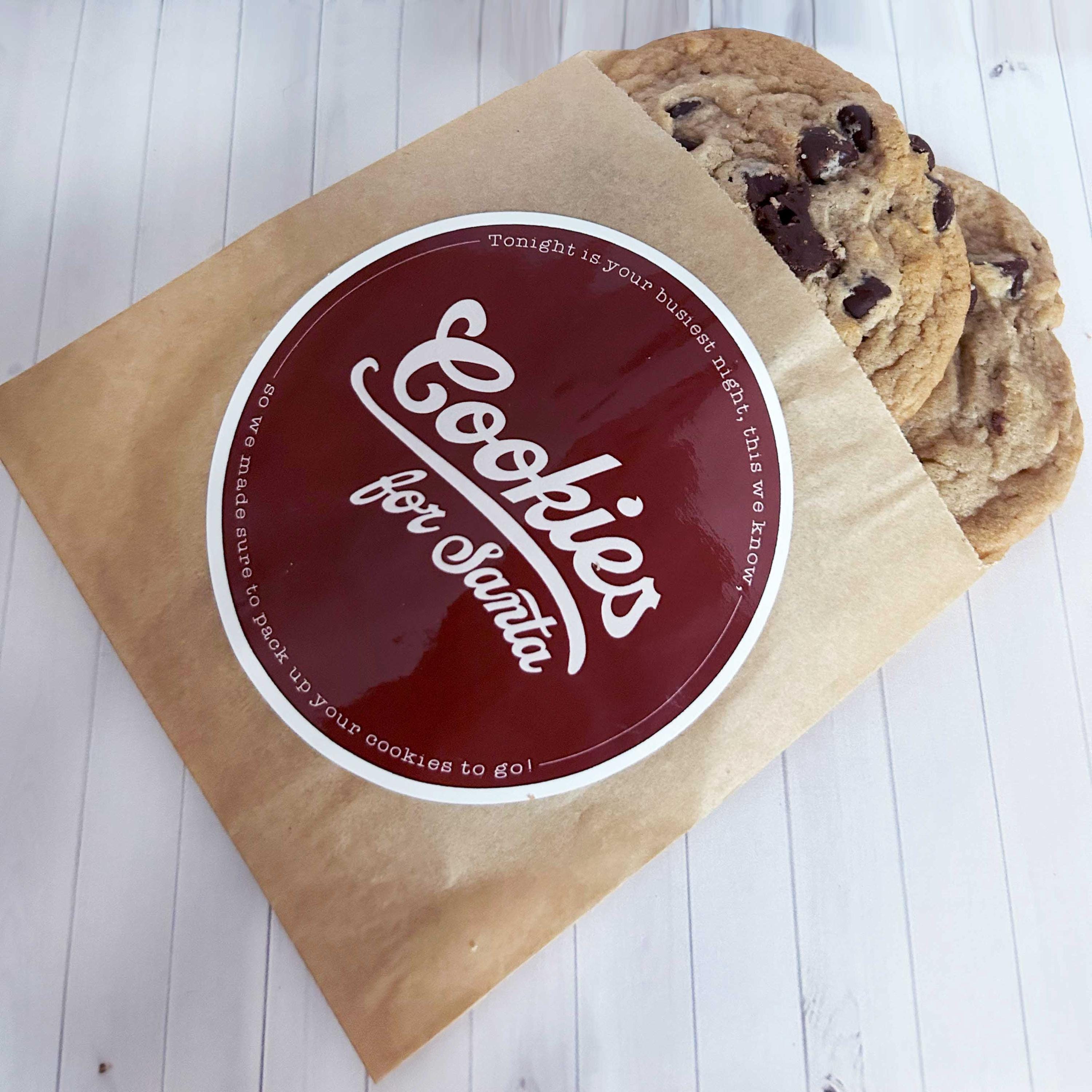 Santa’s Milk & Cookies To-go Bags - Christmas Cookie To-go Bags, Santa ...