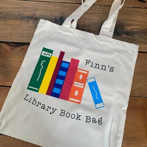 Kids Library Book Tote Bag | Children’s Book Gift | Kids Canvas Tote ...