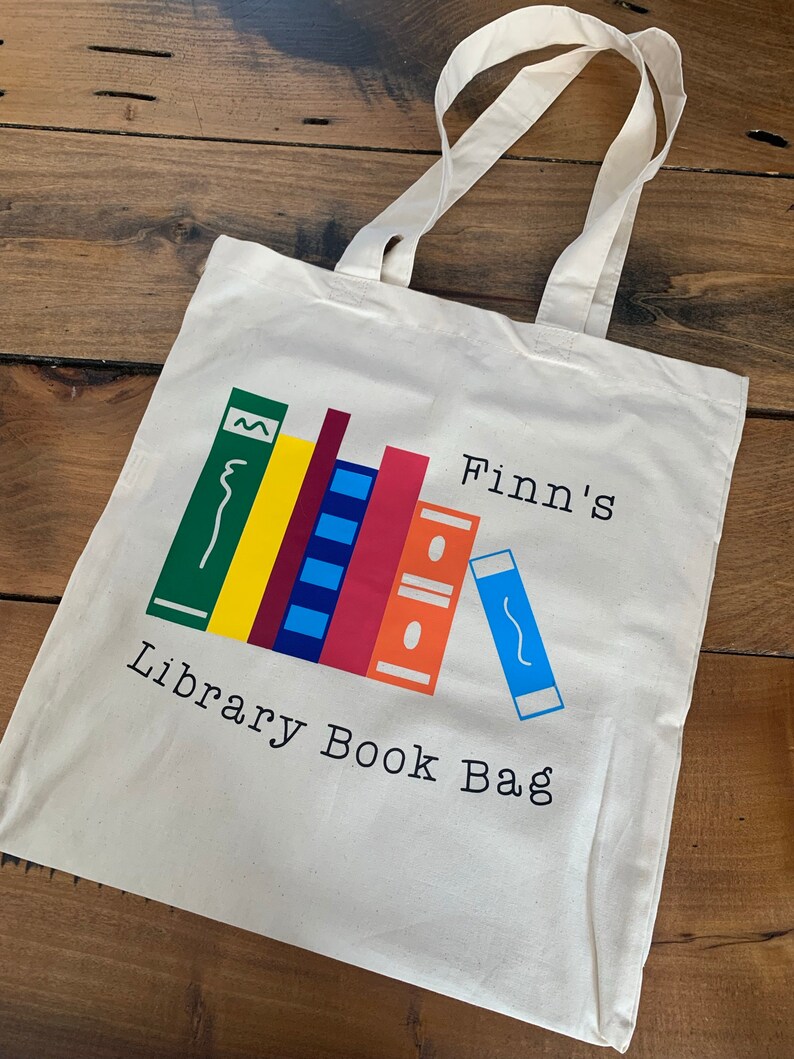 Kids Library Book Tote Bag | Children’s Book Gift | Kids Canvas Tote ...