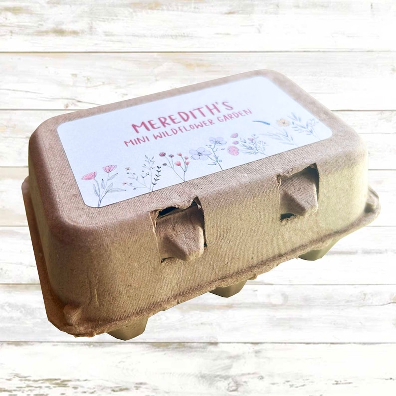 Personalized Mini Wildflower Garden | Activity Box | Kids Gardening Set ...