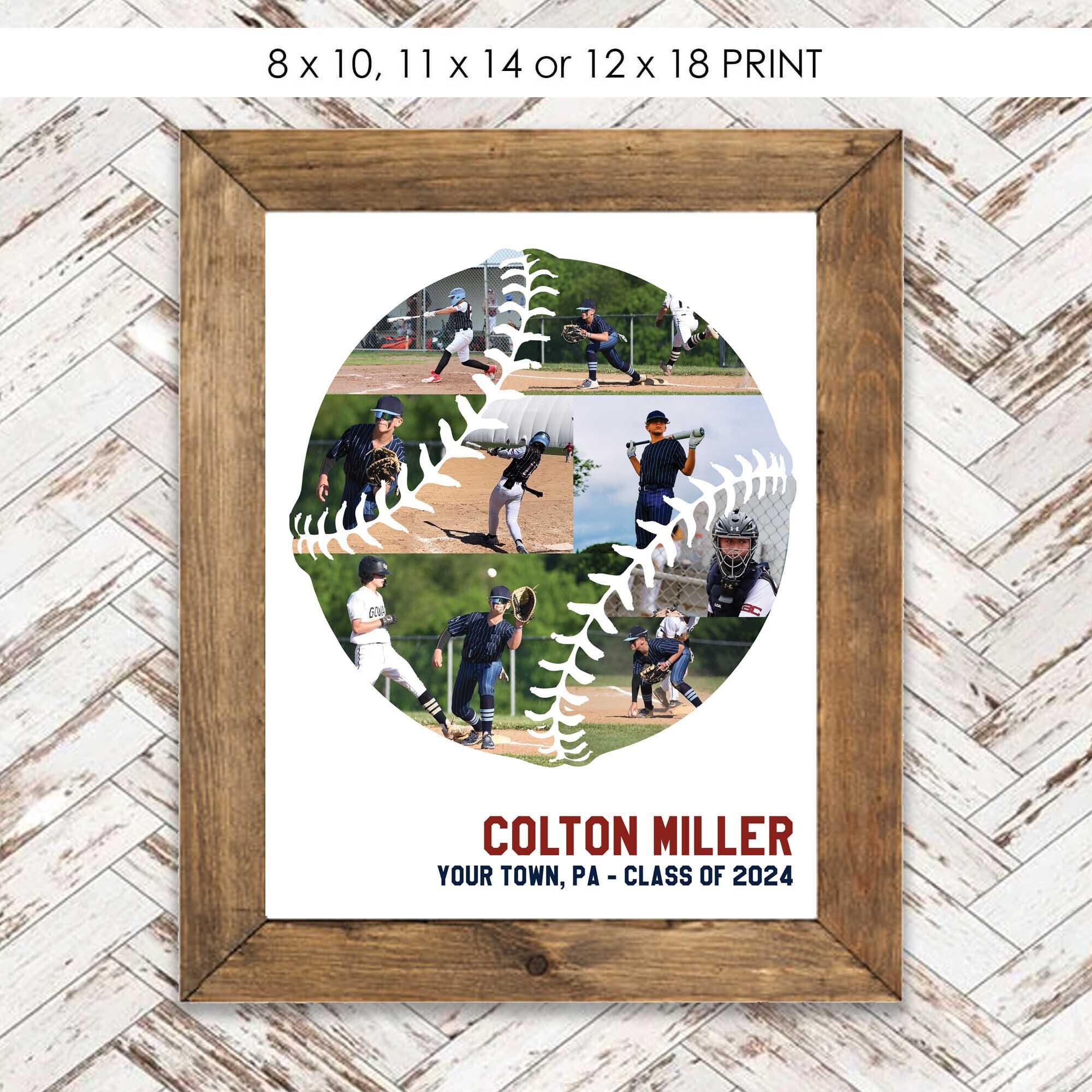 Custom Baseball Photo Collage | Senior Night | Coach Gift | Softball ...