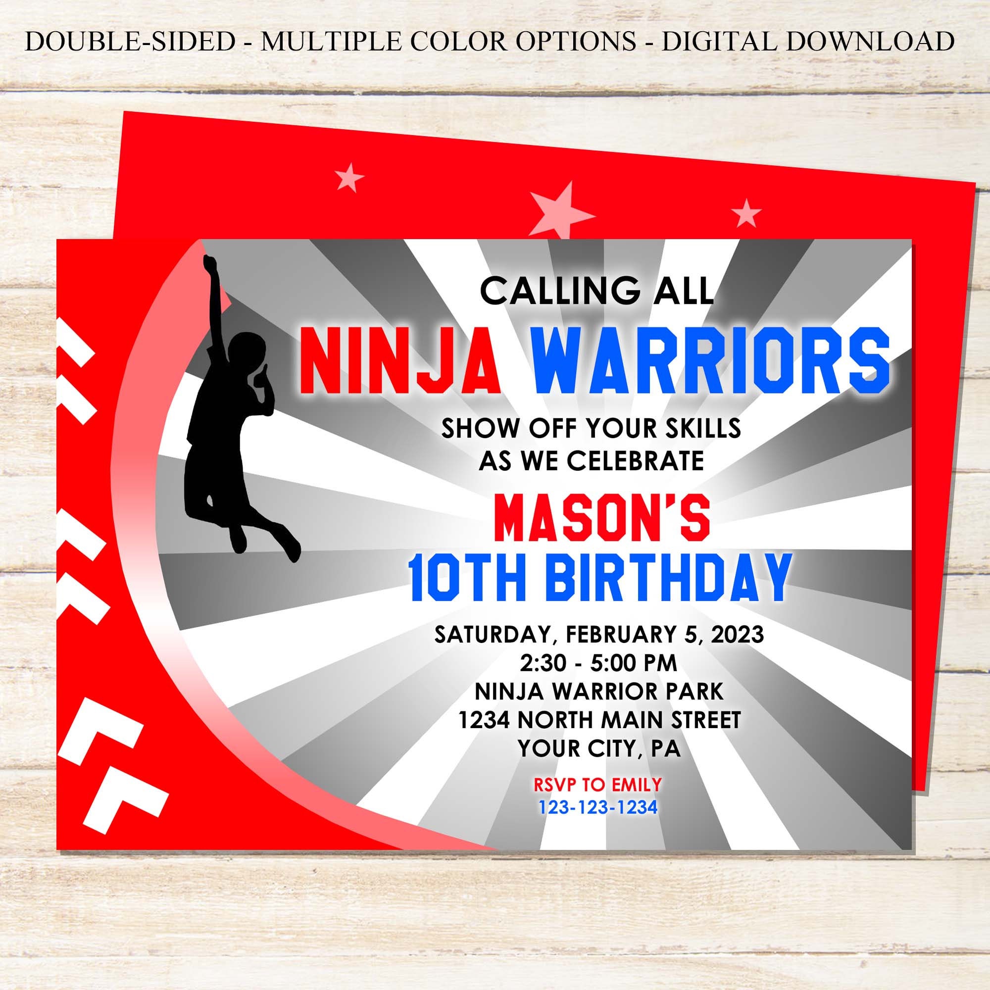 Ninja Invitation Template