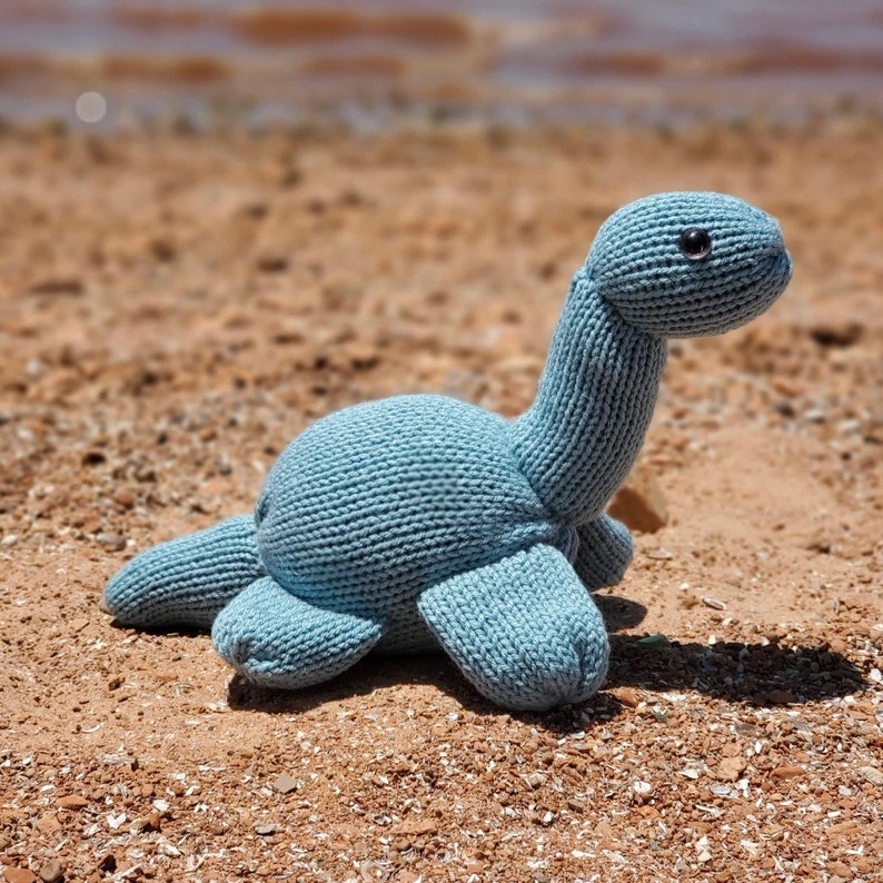 Nessy the Loch Ness Monster Sentro/addi Circular Knitting - Etsy