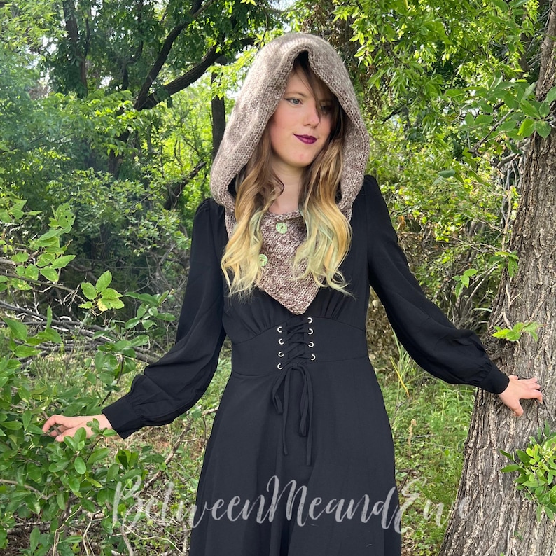 Elvira Hooded Cowl - Sentro/addi Circular Knitting Machine Pattern PDF ...