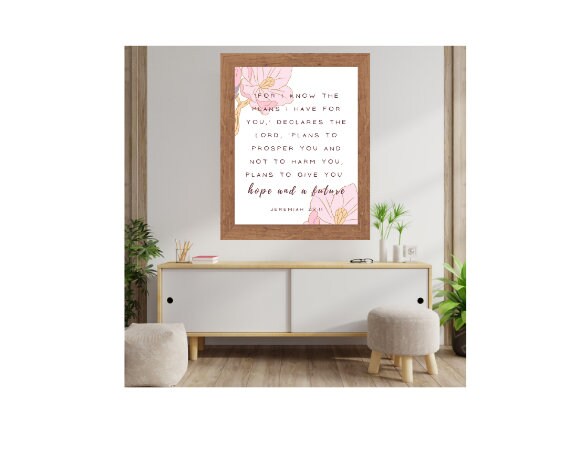 Jeremiah 29:11, I Know the Plans I Have for You, Bible Based Printable ...