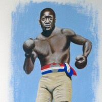 Arthur Sarnoff - Clinch 1940s Boxing Match - 17" X 22" Fine Art Print ...