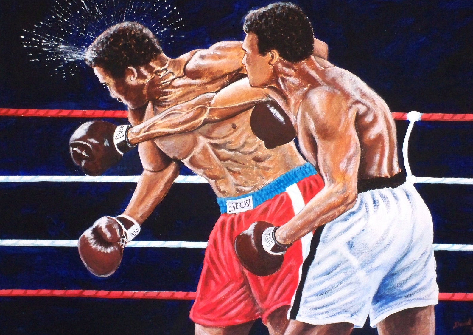 Muhammad Ali V George Foreman, Muhammad Ali, Boxing Art, Legends of ...