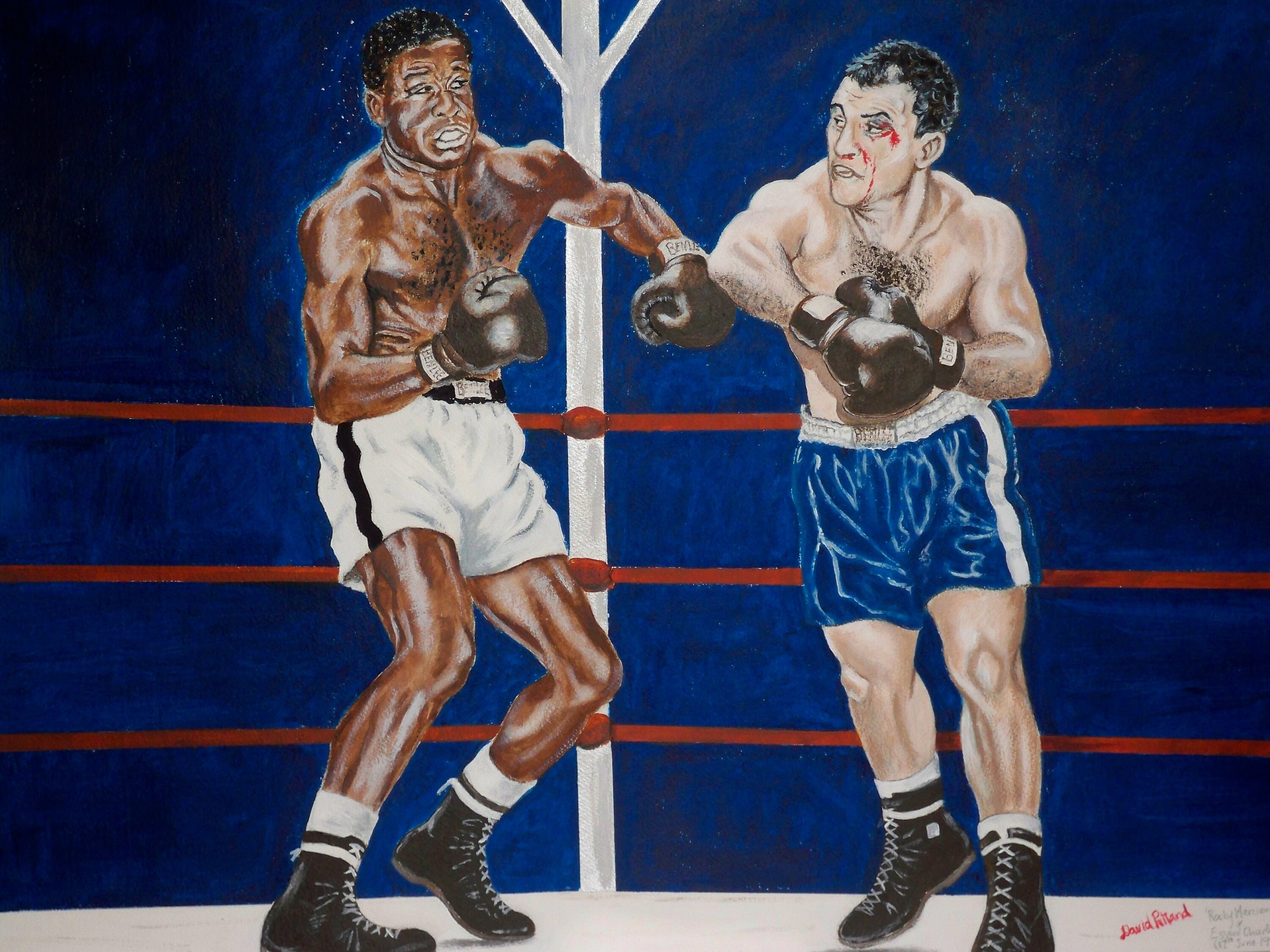 Rocky Marciano V Ezzard Charles (1st Fight, 1954) - Etsy