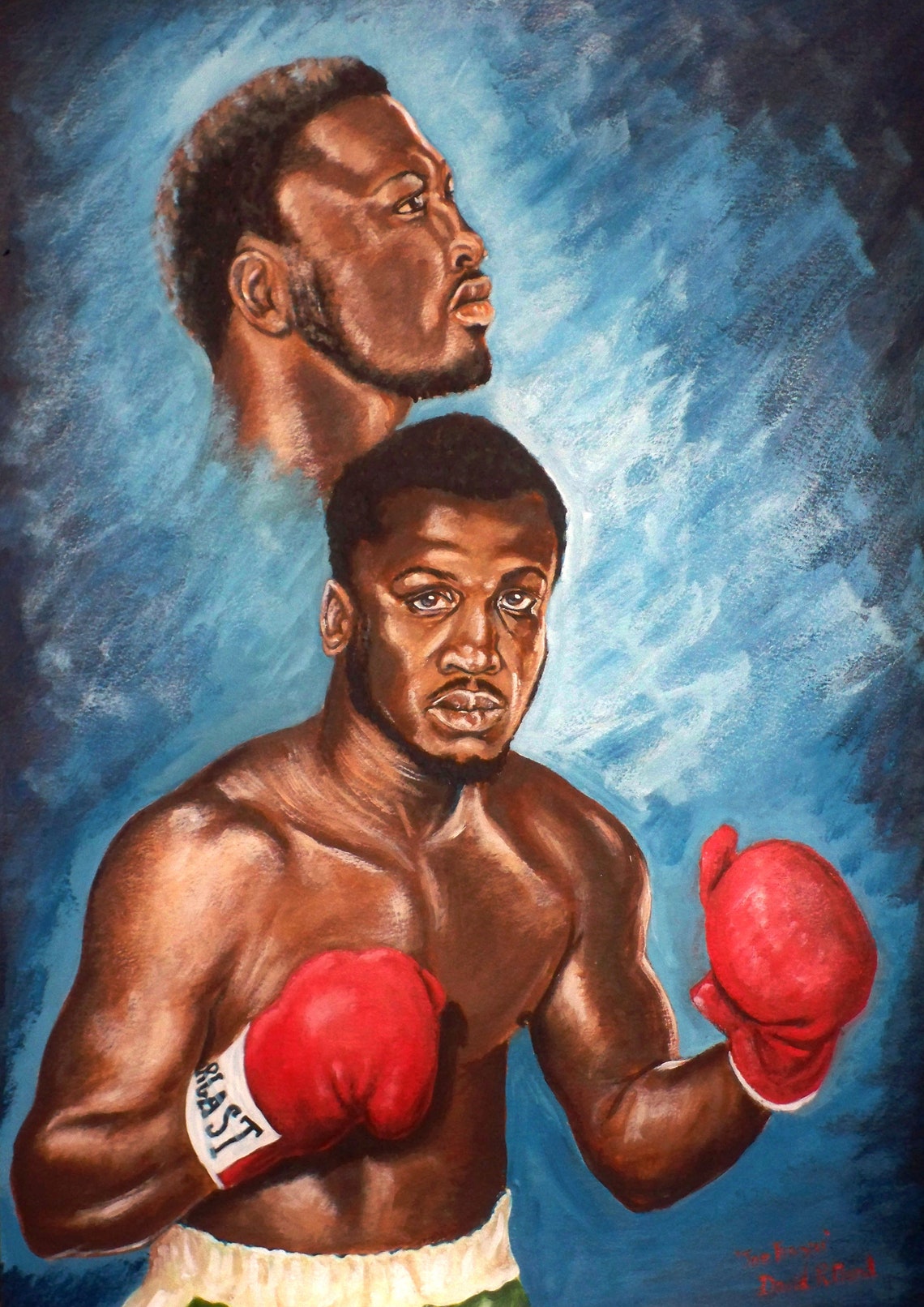 Joe Frazier - Original Painting in Acrylic - Etsy UK
