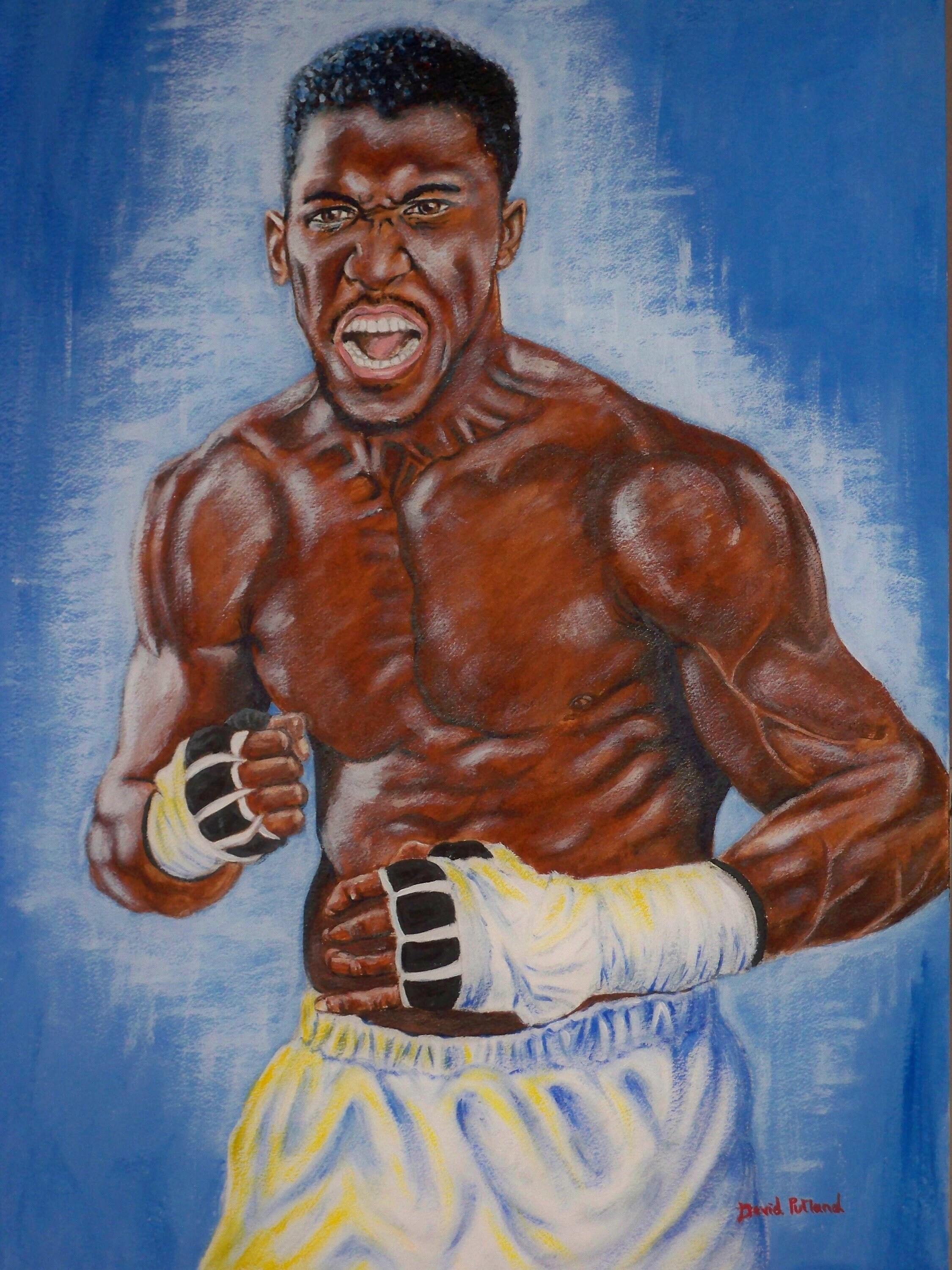 Anthony Joshua, Original Painting, 30" X 22". - Etsy