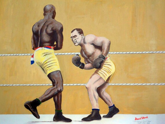 Jack Johnson Boxer Cartoon