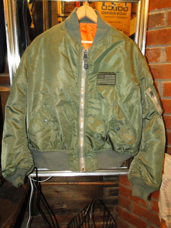 USAF MA-1 Green vintage flight jacket by Greenbrier m… - Gem