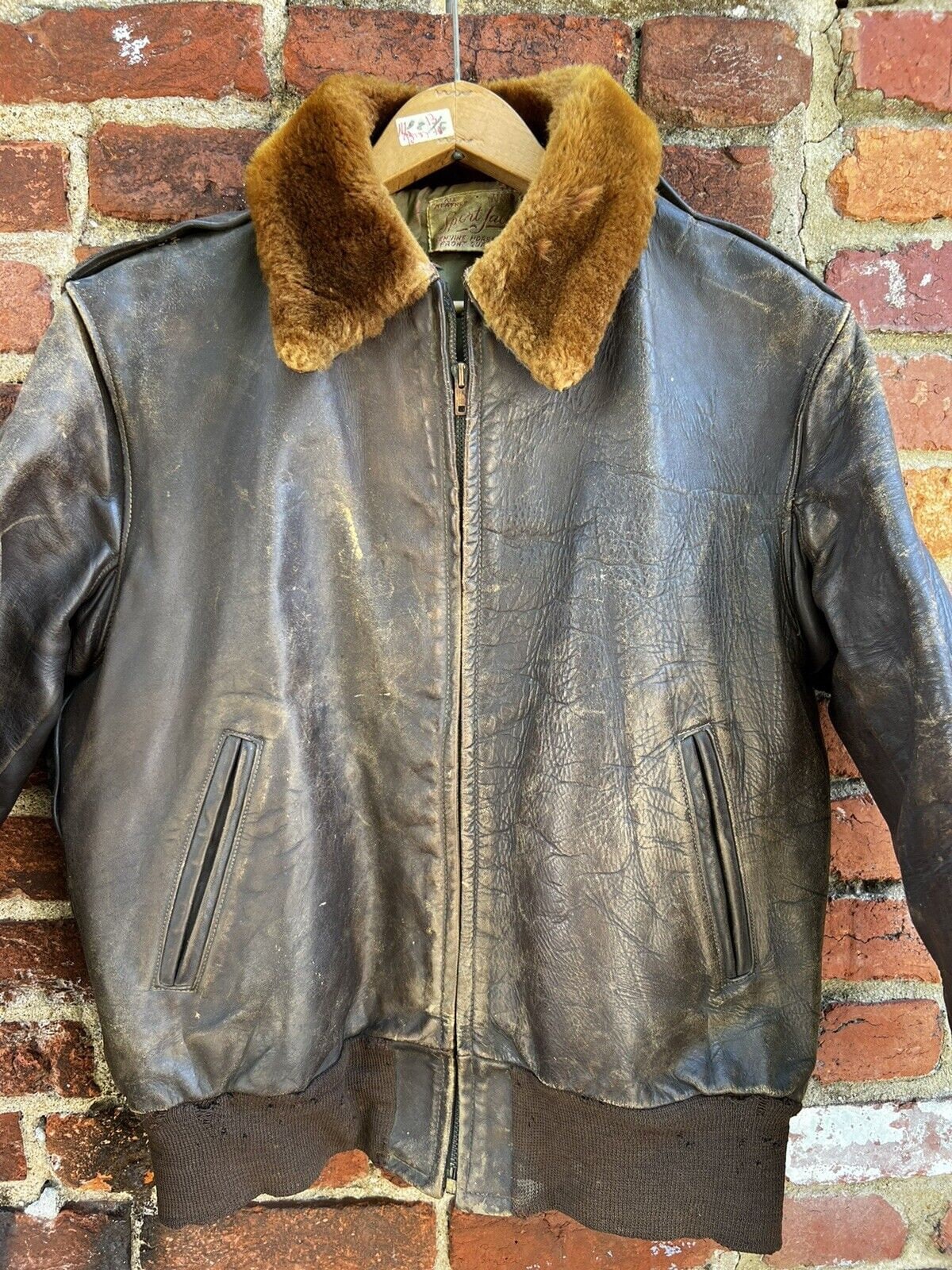 Vintage Brown Horsehide Leather Jacket Bummer A-2 G-1 Sz38-40 - Etsy