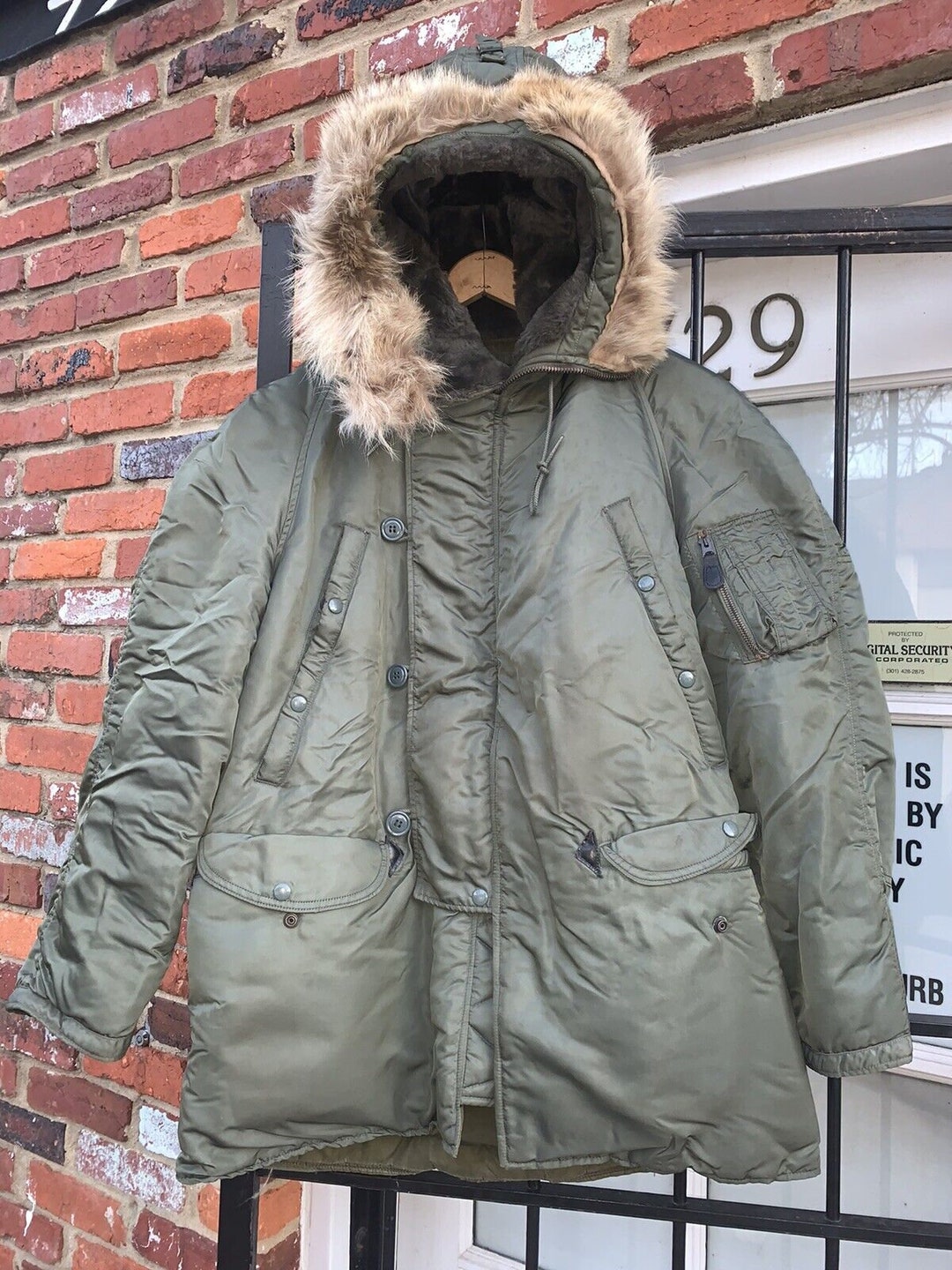 Vintage N 3B USAF Parka Coat Flyers Jacket 60s Sz M - Etsy