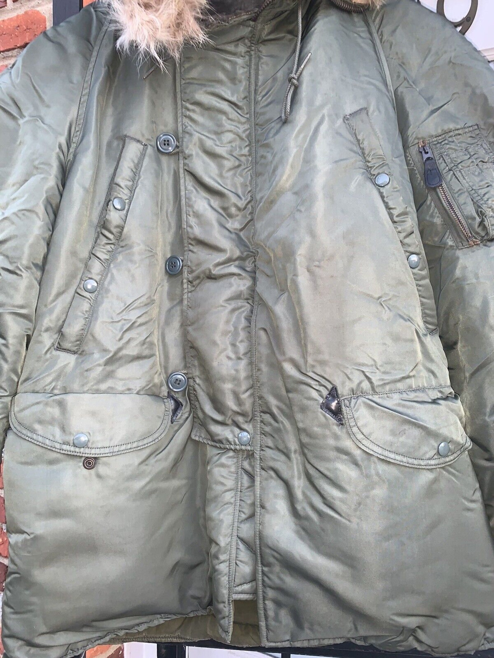 Vintage N 3B USAF Parka Coat Flyers Jacket 60s Sz M - Etsy