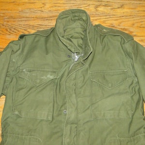 Vintage 1967 Field Jacket M 65 Cold Weather Og -107 US Military Army Sz ...