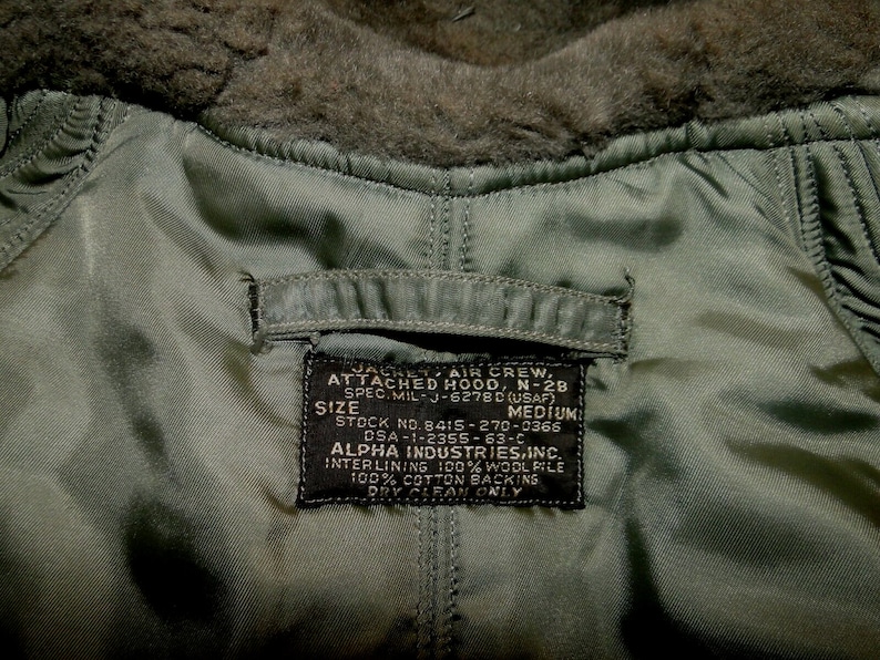 Vintage 1963 N-2B Mens USAF Aircrew Vietnam Pilot Jacket Fur Medium - Etsy