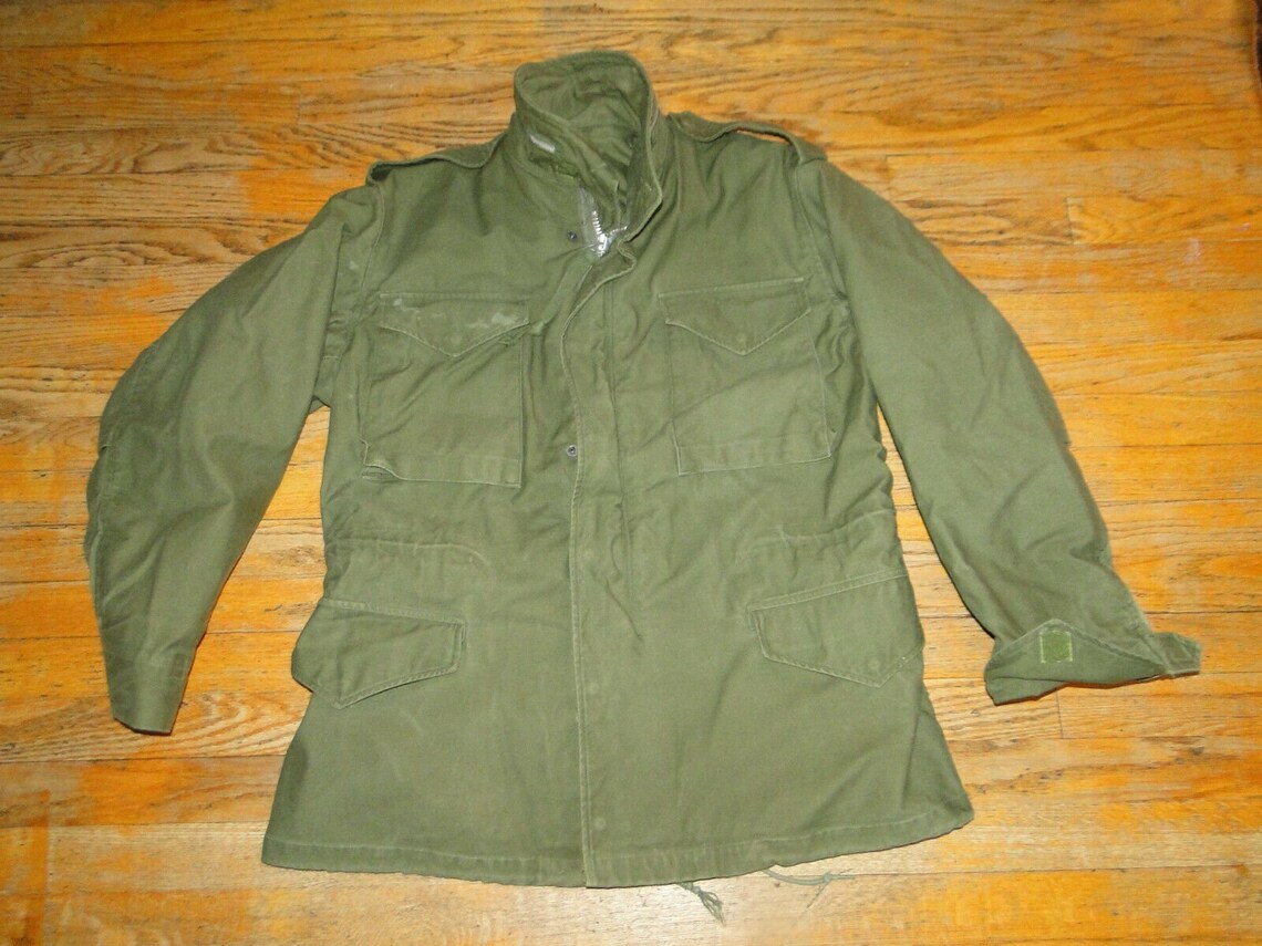 Vintage 1967 Field Jacket M 65 Cold Weather Og -107 US Military Army Sz ...