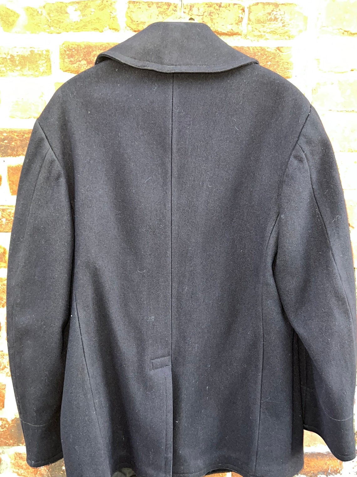 Vintage Wool WWII 30s 40's US Navy Jacket 10 Button Peacoat Sz 38 - Etsy