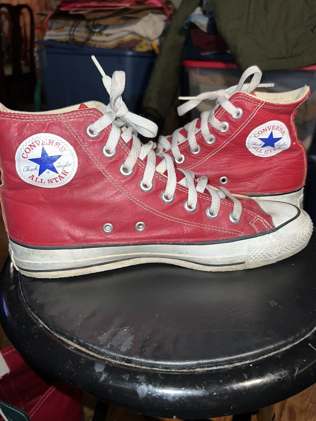 Vintage Converse Chuck Taylor High Top Made IN USA MEN Sz 8 - Etsy