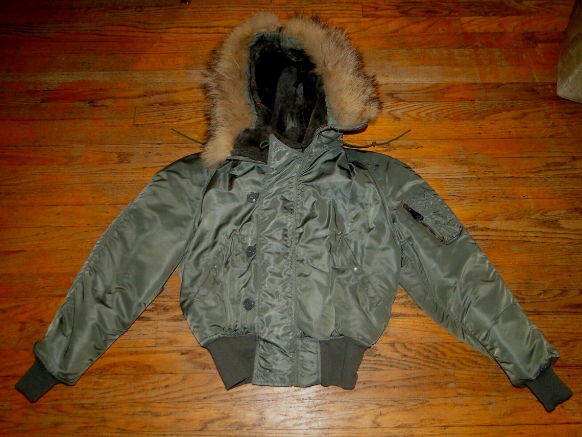 Vintage 1963 N-2B Mens USAF Aircrew Vietnam Pilot Jacket Fur Medium - Etsy