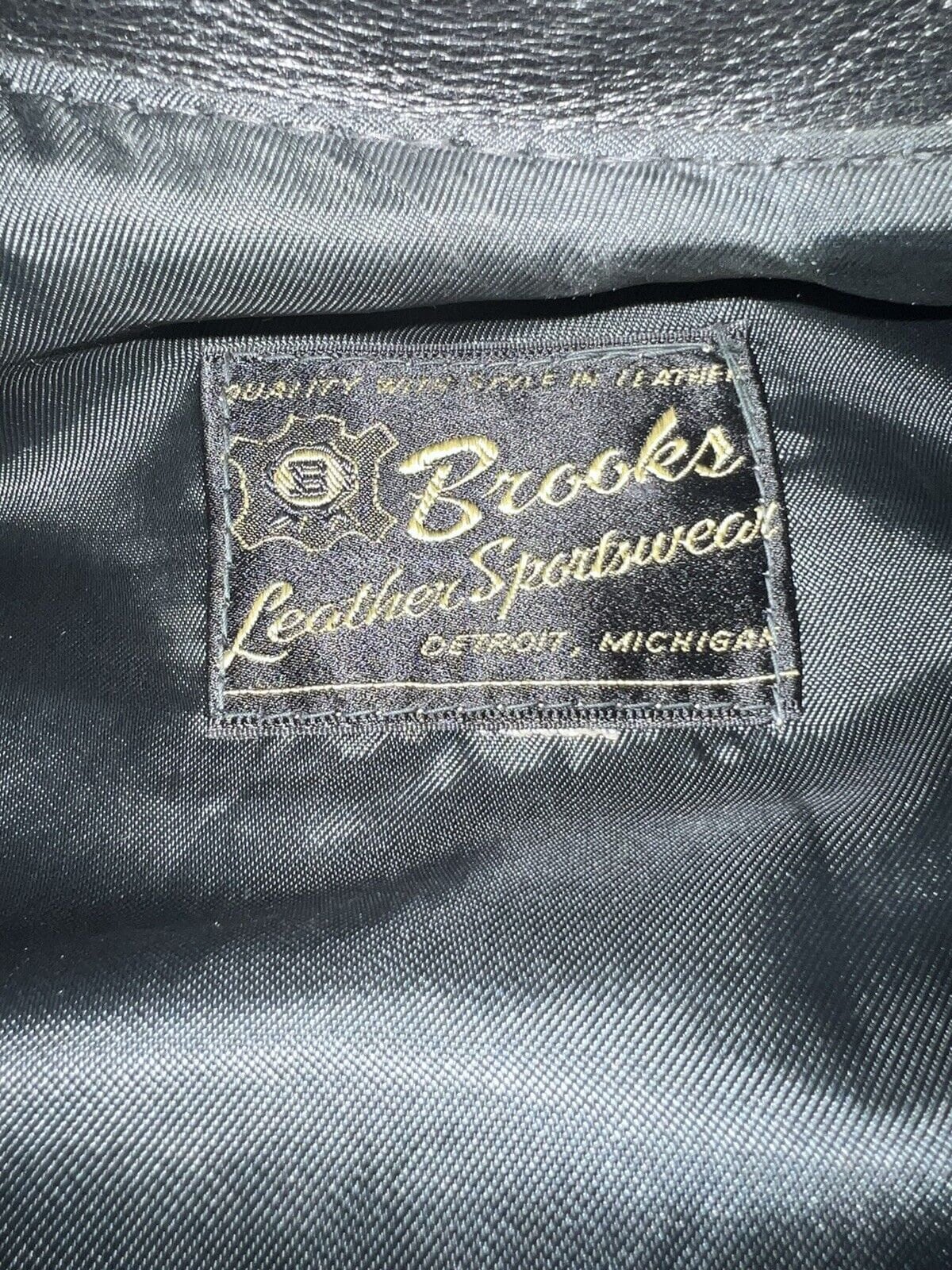 Vintage Brooks Black Leather Motorcycle CAFE RACER Jacket Sz 44-46 - Etsy