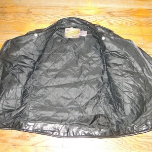 Vintage Schott Perfecto Leather Motorcycle Jacket Biker T Sz 38 - Etsy
