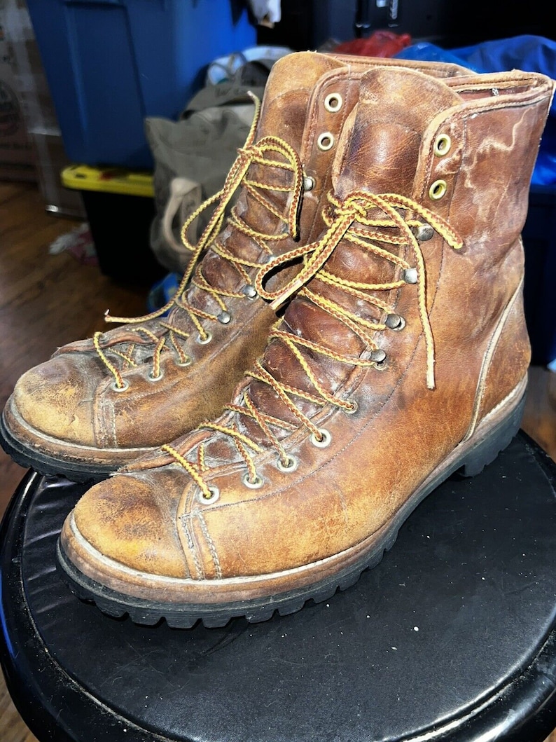 Vintage Monkey Boot Brown Leather Work Boot Sz 9.5 - Etsy