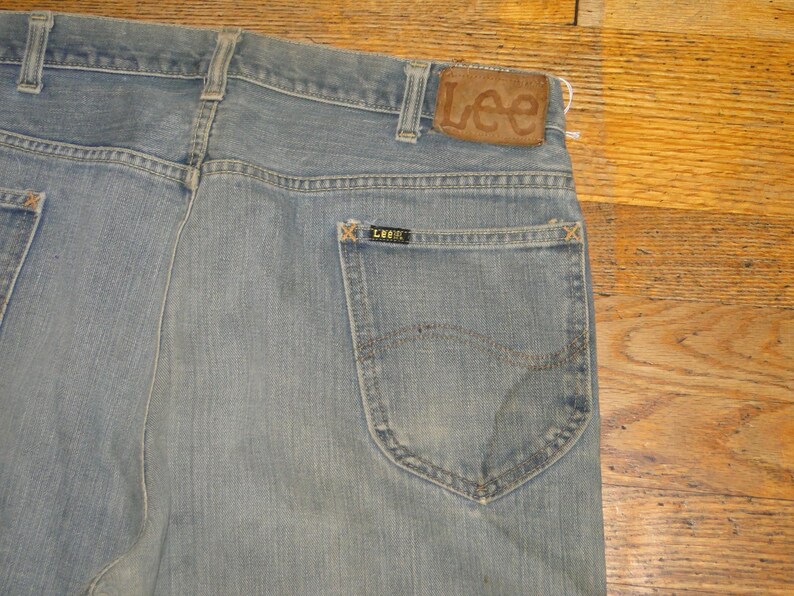 VINTAGE LEE Riders Sanforized Selvedge Denim Jeans Made in Usa W 36 X ...