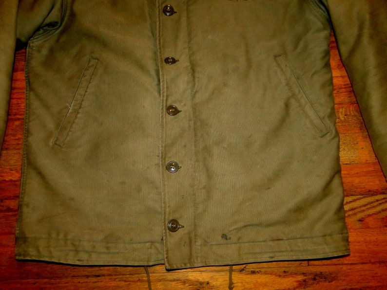 Vintage Original WWII Us Navy N-1 Deck Jacket Sz 42 - Etsy