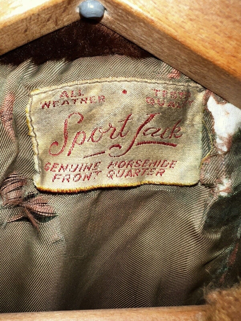 Vintage Brown Horsehide Leather Jacket Bummer A-2 G-1 Sz38-40 - Etsy