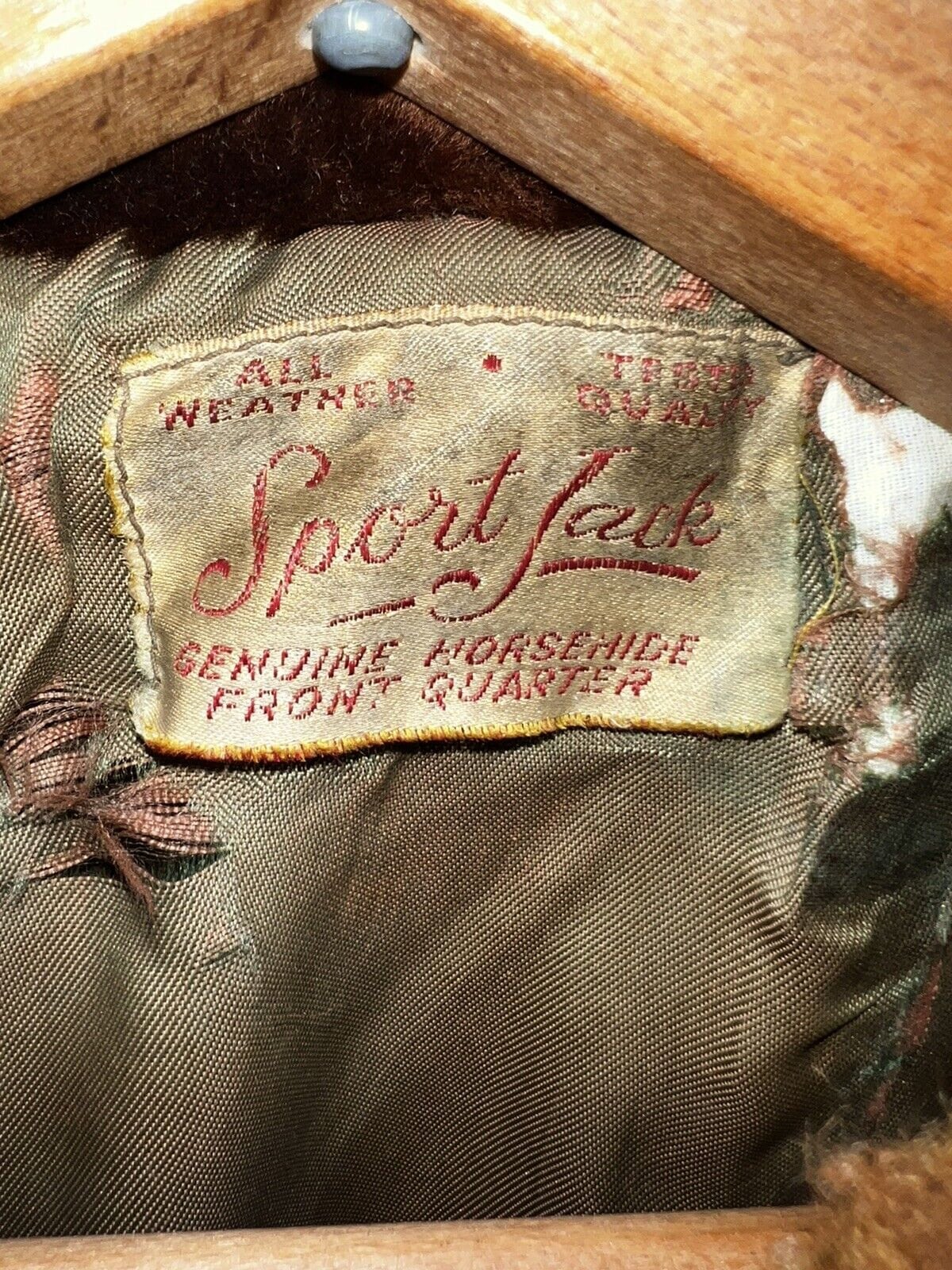 Vintage Brown Horsehide Leather Jacket Bummer A-2 G-1 Sz38-40 - Etsy