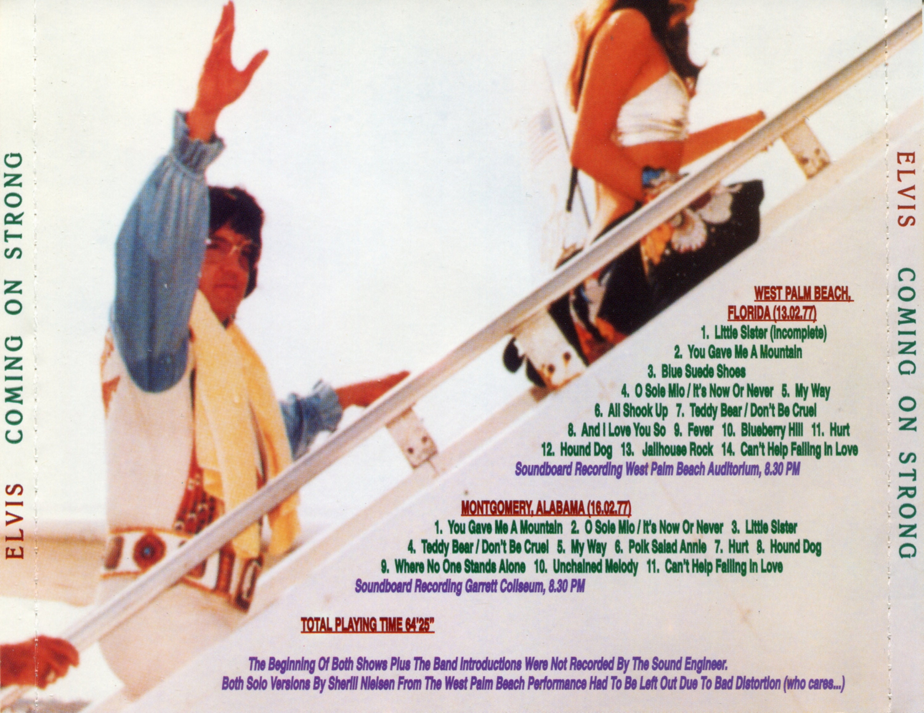 Rare Soundboard Elvis CD 'coming on Strong--february 1977' West Palm ...