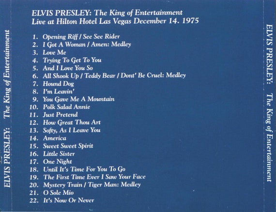 Elvis 1975 Setlist