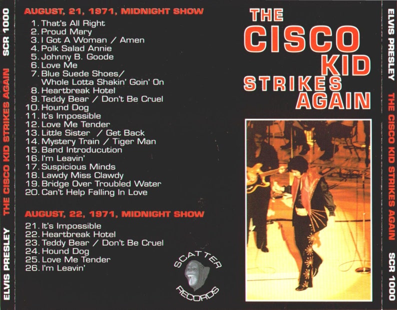 Rare Elvis Cd--1971 ' the Cisco Kid Strikes Again' La Vegas - Etsy