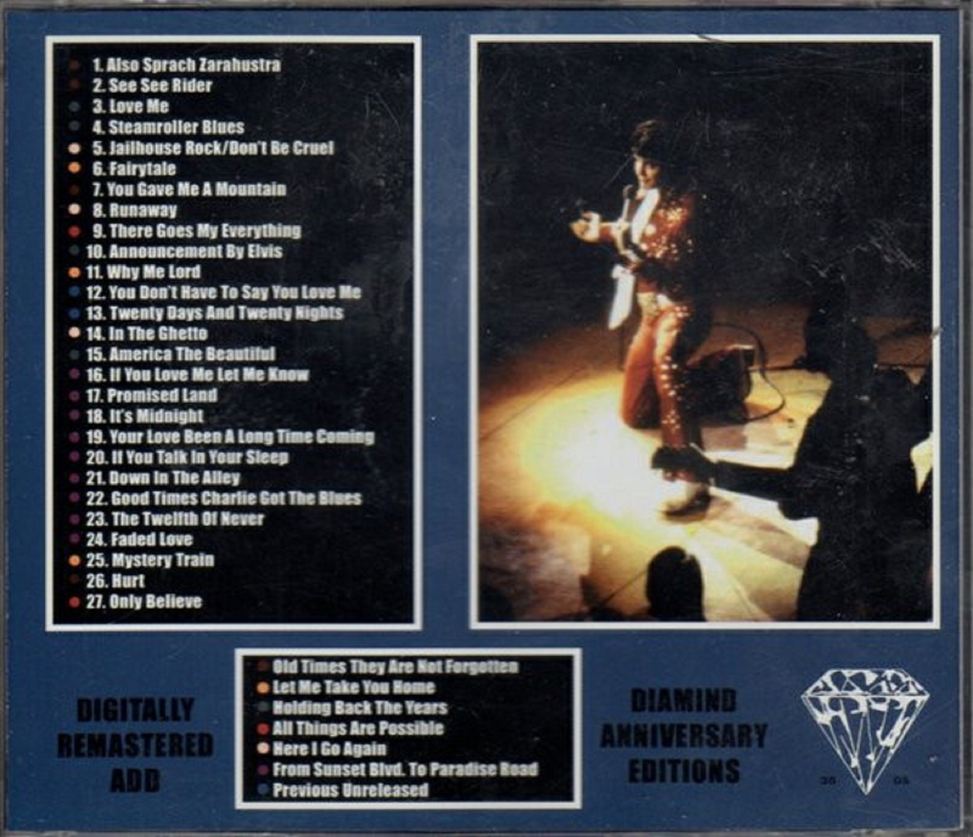 Elvis - Diamonds the Very Best of the Diamond Anniversary Label-- Rare ...